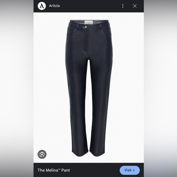 Aritzia | Pants & Jumpsuits | Aritzia Black Melina Leather Pants | Poshmark